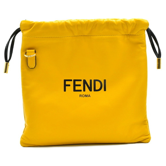 Fendi | Bags | Fendi Clutch Pack Shoulder Bag Yellow | Poshmark